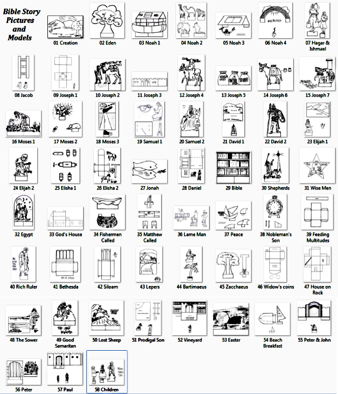 Bible Story Pictures & Models - Renewal Journal